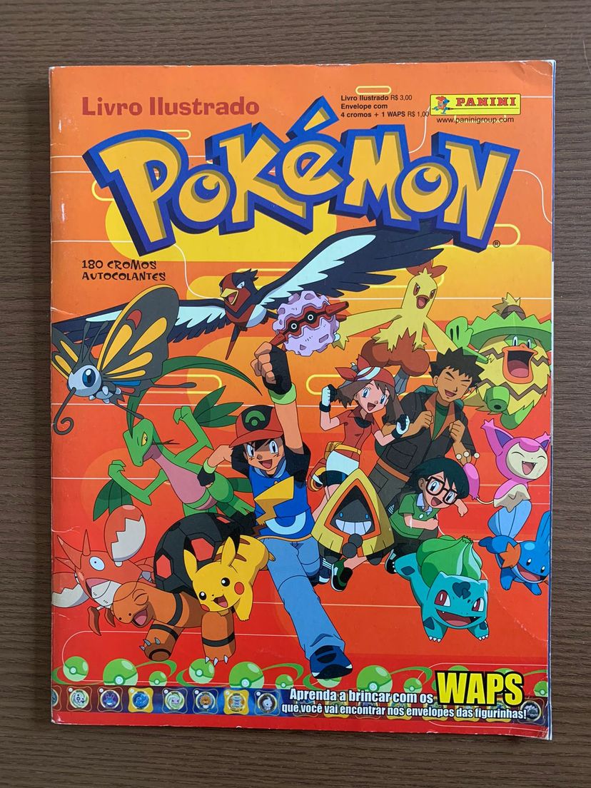 Álbum de Figurinhas - Livro Ilustrado Pokémon - Waps | Produto Vintage ...