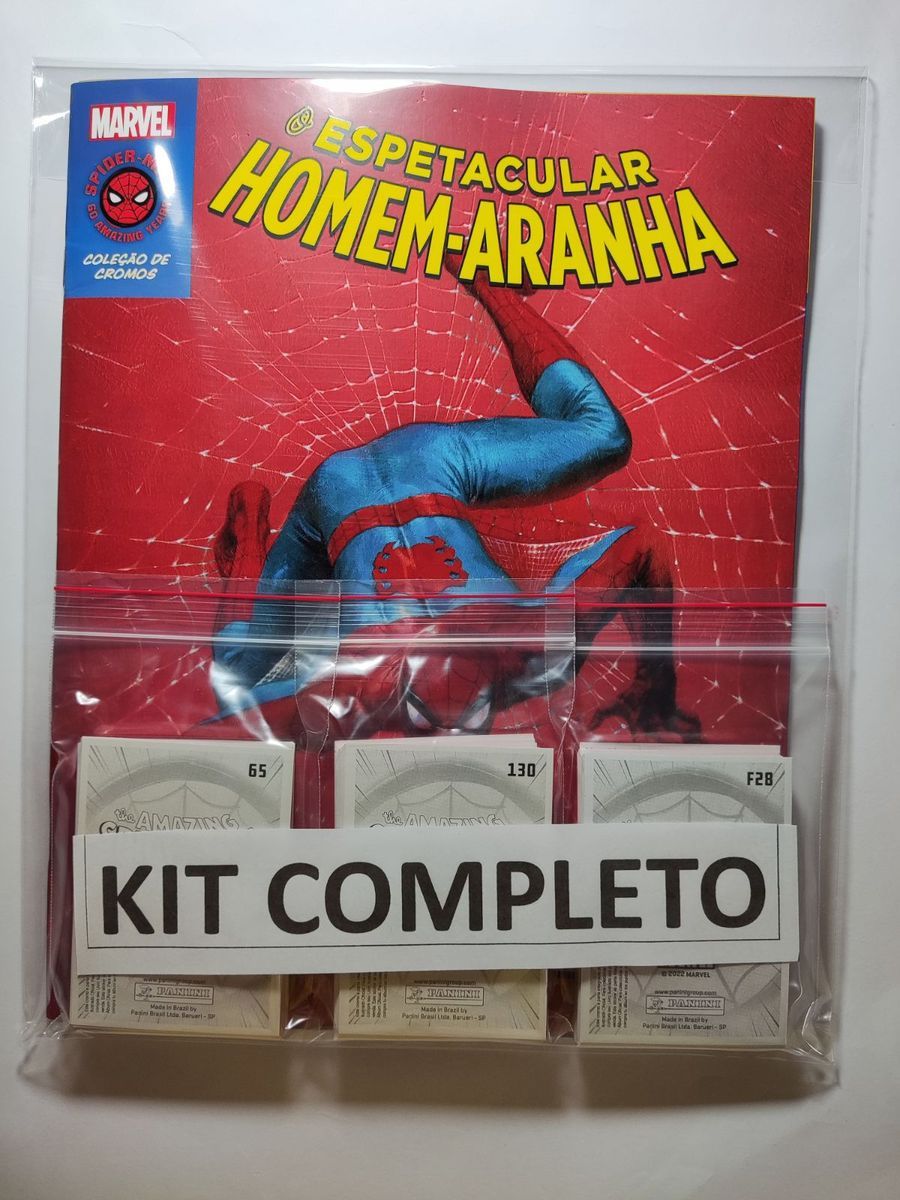 Álbum de Figurinhas O Espetacular Homem Aranha-60 Anos Completo para Colar | Brinquedo Editora ...