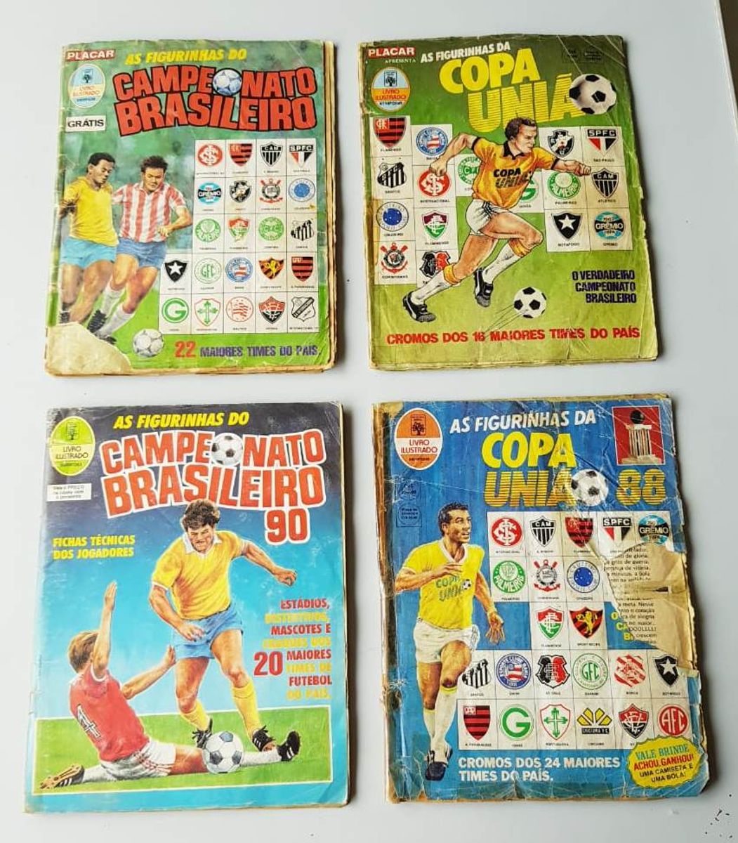 Álbuns Figurinhas Antigos - Copa União e Campeonato Brasileiro (2 ...
