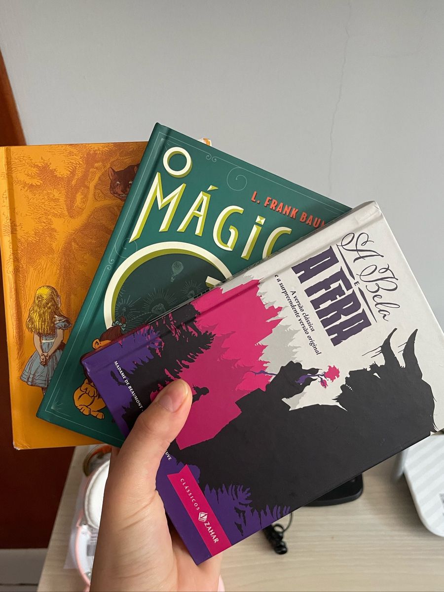Alice No País Das Maravilhas + Mágico de Oz + a Bela e a Fera | Livro Usado 75245694 | enjoei