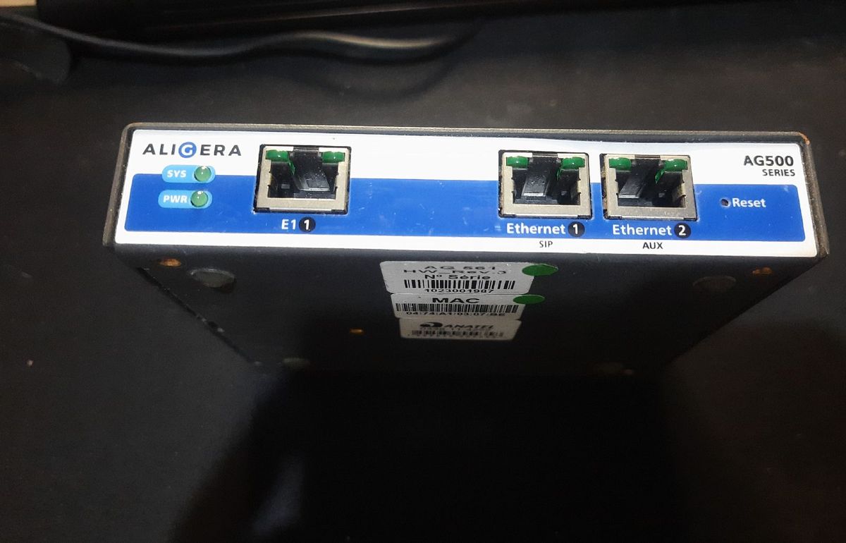 Aligera Serie Ag500 Modelo Ag561 Gateway Sip 1e1 | Item Info & Eletro ...