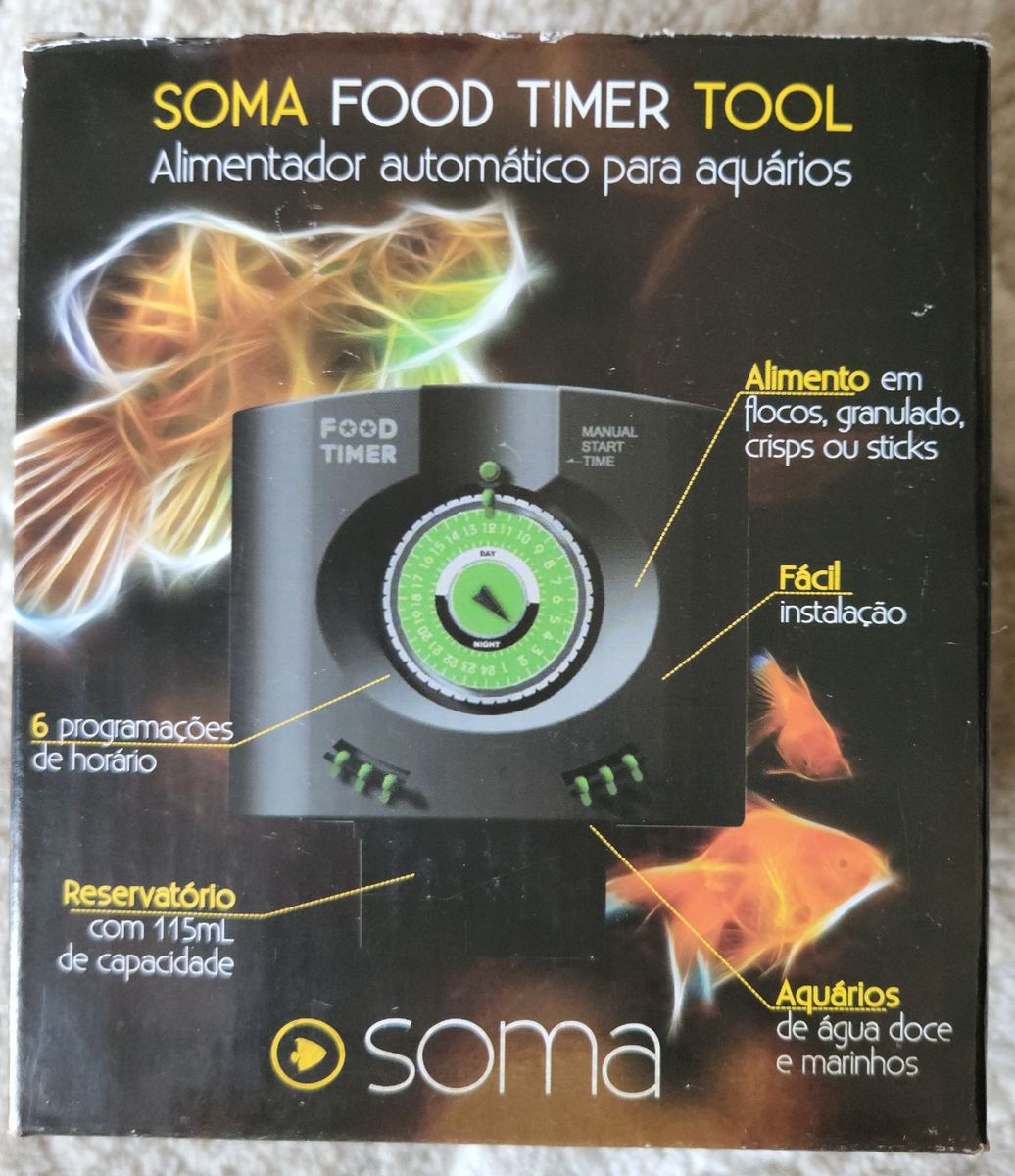 Alimentador Automatico Soma Food Timer Tool | Item p/ Pet Soma Usado ...