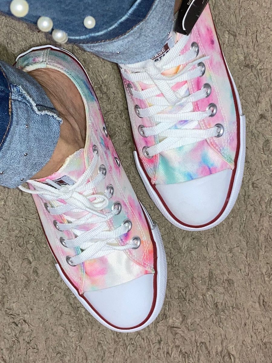 All Star Colorido Cano Baixo | Tênis Feminino All Star Nunca Usado ...