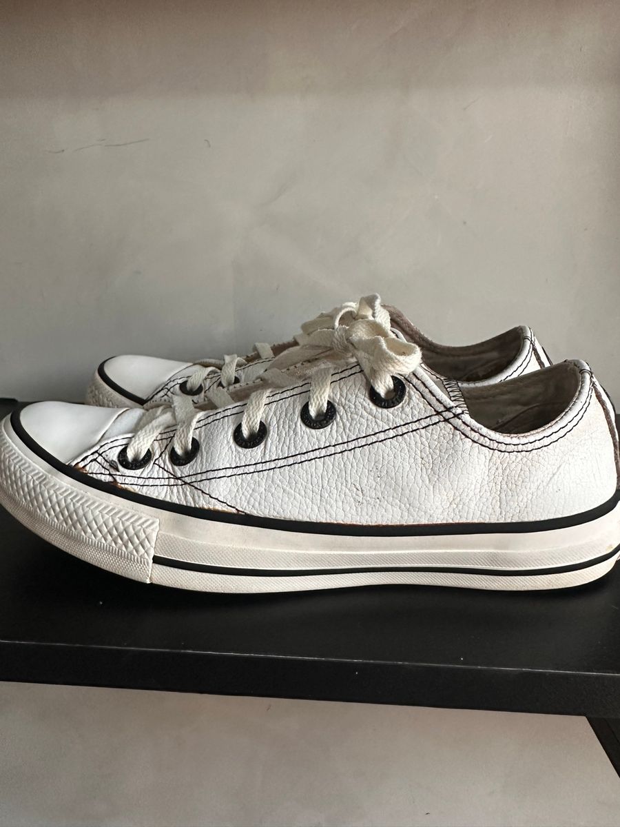 All Star de Couro Original | Tênis Feminino All Star Converse Usado ...