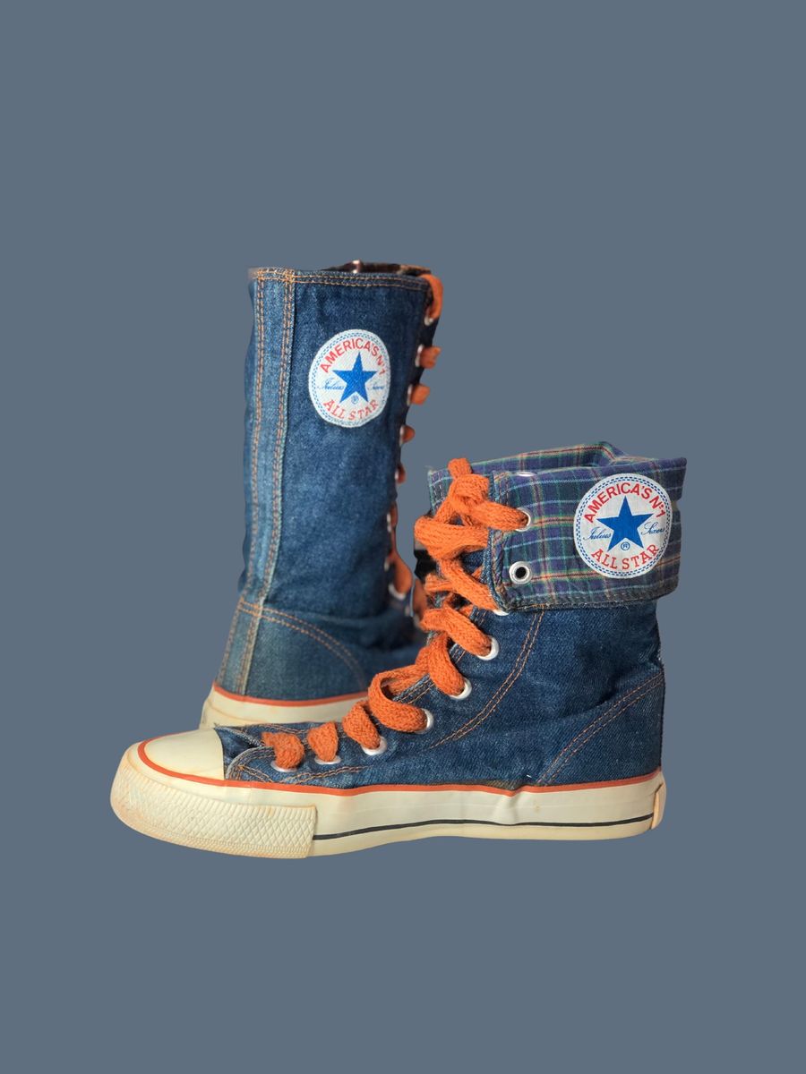 All Star Jeans - Cano Alto | Tênis Feminino All Star Usado 70031693 ...