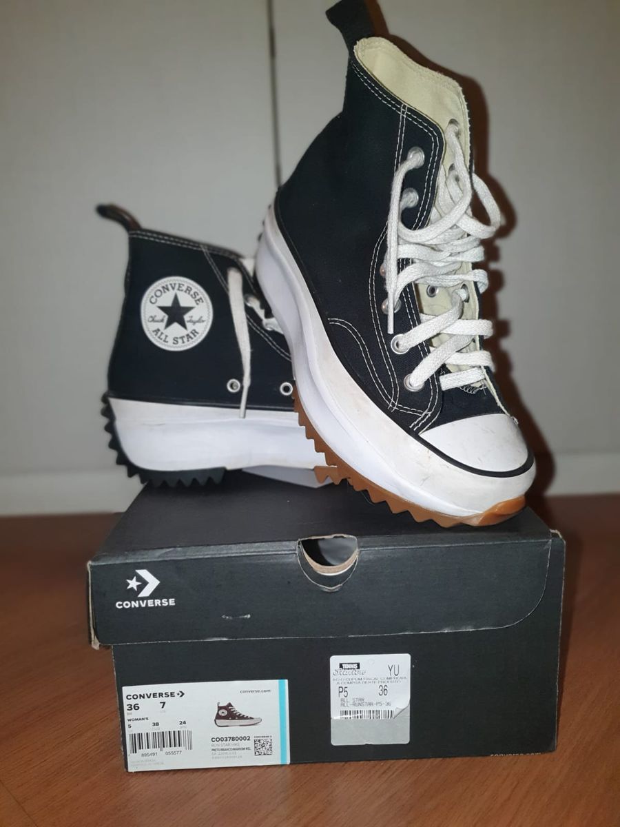 All Star Run Star Hike Preto | Tênis Feminino All Star Usado 86975239 ...