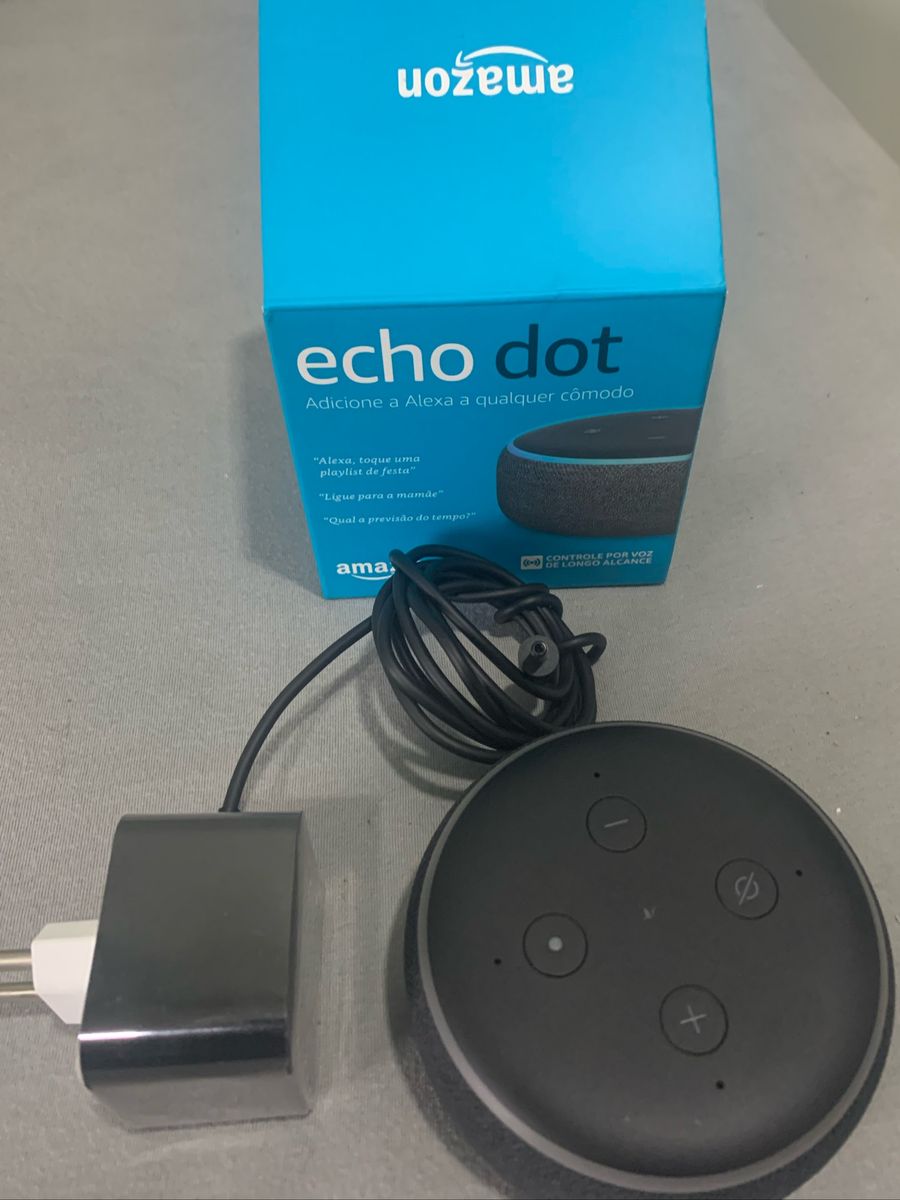 Amazon Echo Dot 3 Alexa Assistente de Voz | Móvel p/ Casa Amazon Usado ...