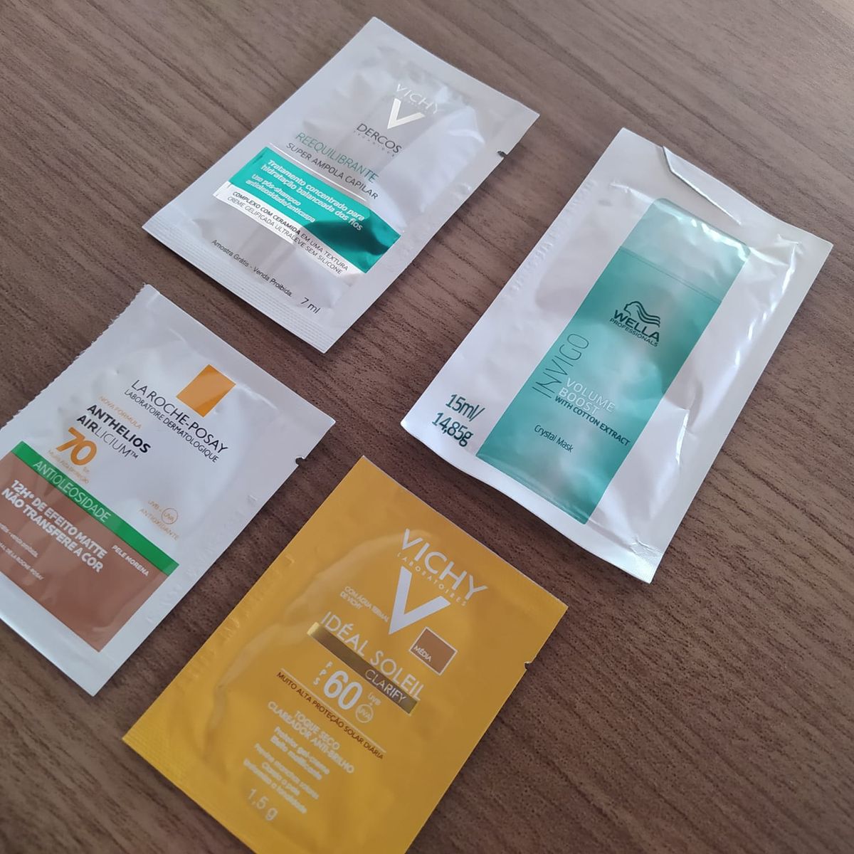 Amostras Protetor Solar e Mascara Capilar | Cosmético Feminino La Roche ...