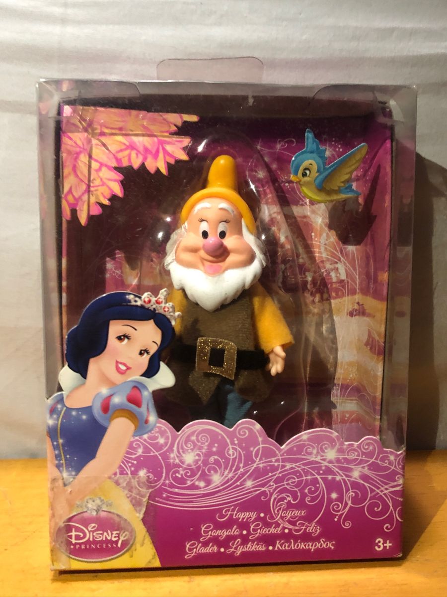 Anão Feliz da Branca de Neve | Brinquedo Mattel Nunca Usado 36510736 ...