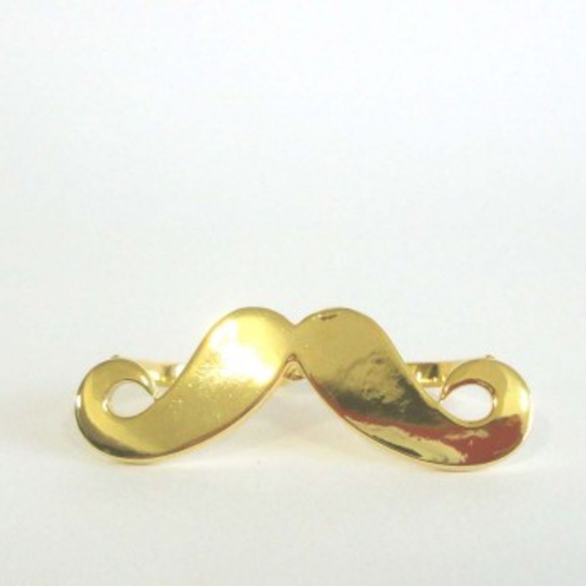 Anel Duplo Dourado Bigode Moustache 111 | Bijuteria Feminina Vr Bijoux ...