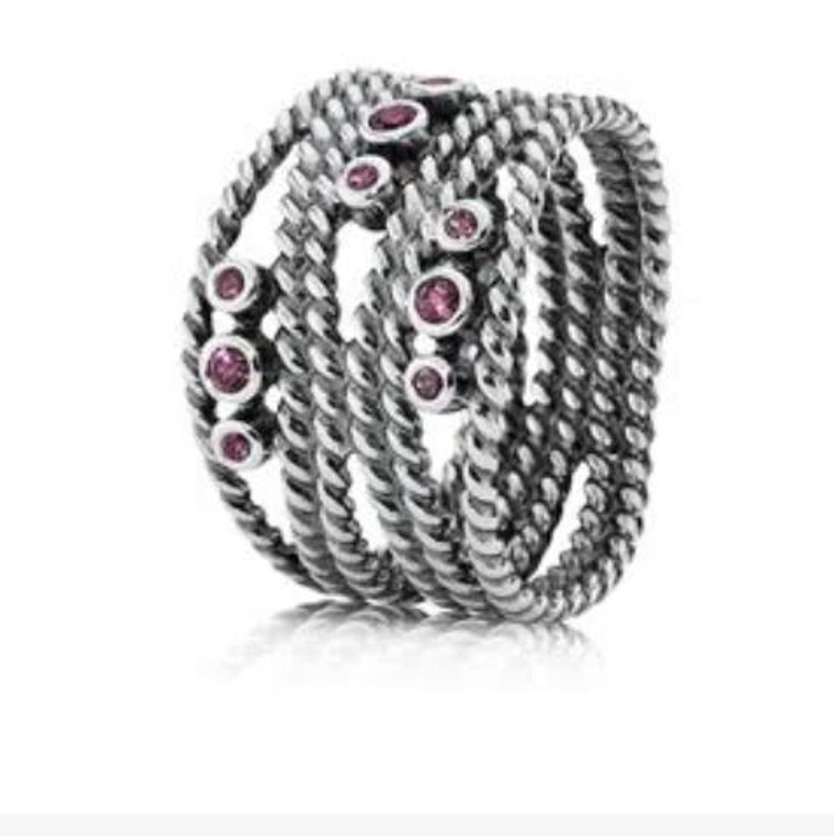 Anel Matrix com Rodolitas | Jóia Feminina Pandora Usado 85997775 | enjoei