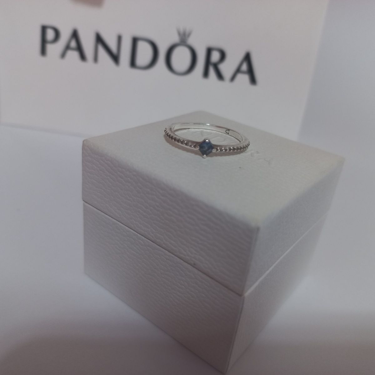 Anel Pedra Azul | Jóia Feminina Pandora Usado 78760309 | enjoei