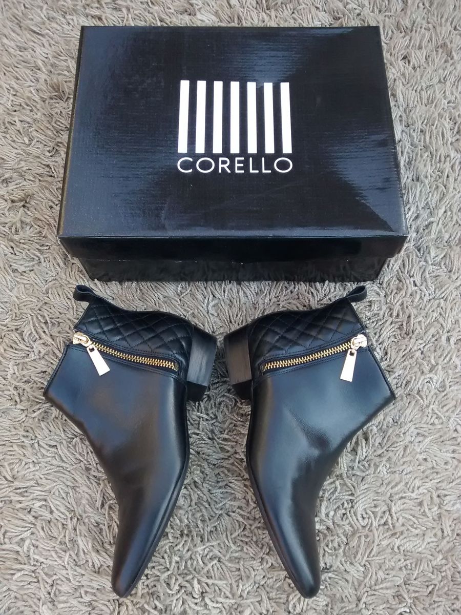 Ankle Boot Couro Corello | Bota Feminina Corello Nunca Usado 18156690 ...
