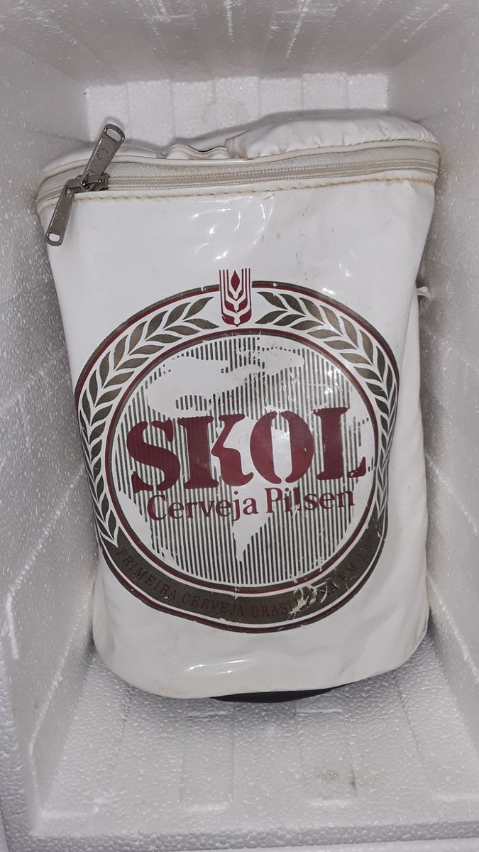 Anos 80! Bolsa Térmica Skol | Móvel de Antiquário Skol Usado 75243602 | enjoei