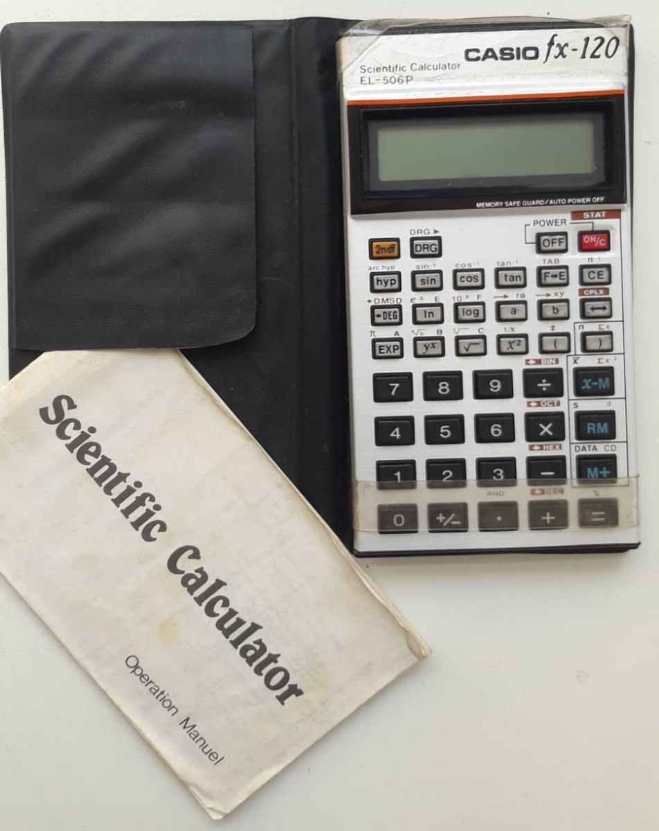 Antiga Calculadora Cientìfica Casio Fx-120 - sem Bateria | Item Info & Eletro Usado 78869708 ...