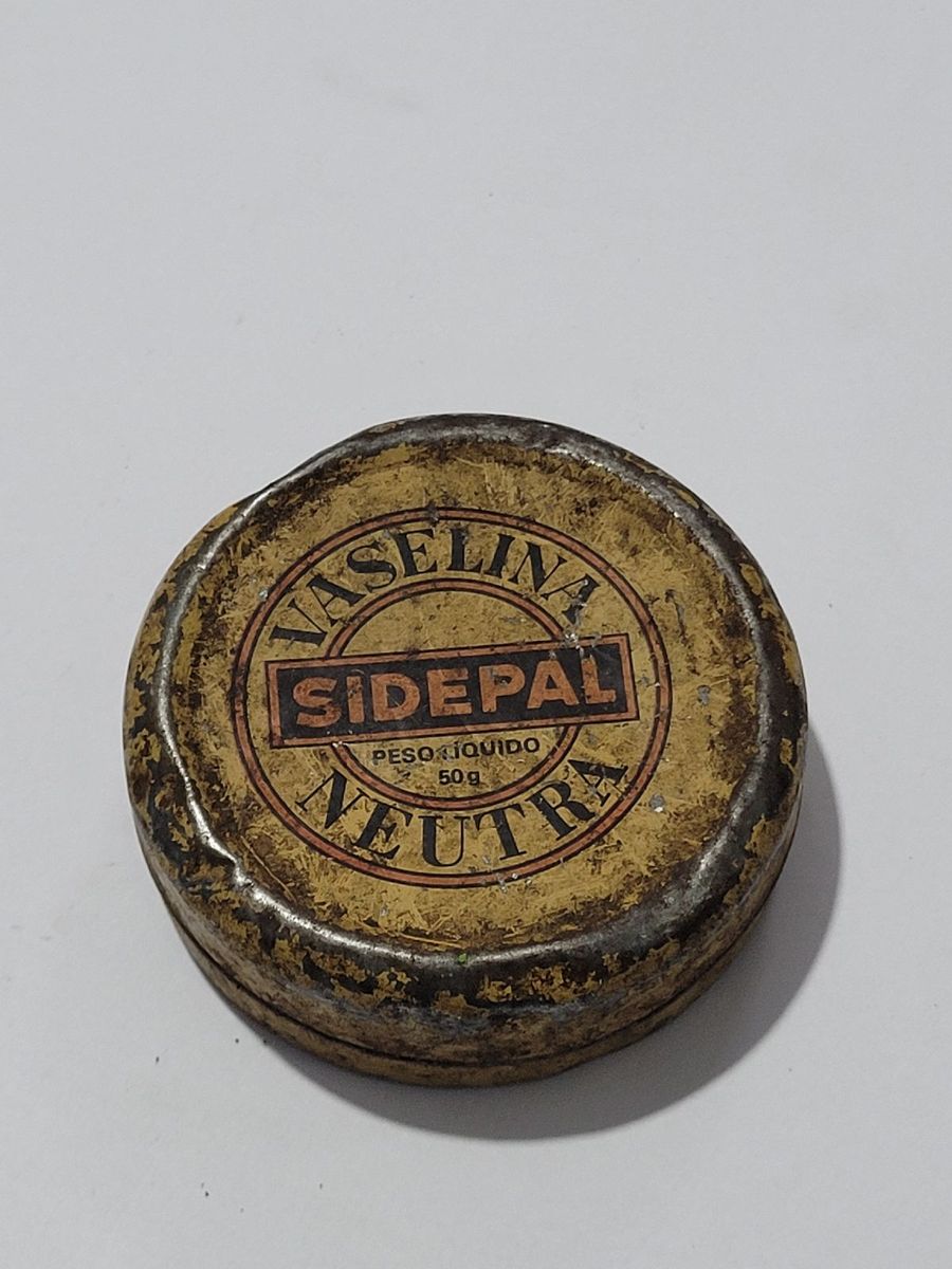 Antiga Lata Vintage Vaselina Neutra Sidepal | Produto Vintage e Retro ...