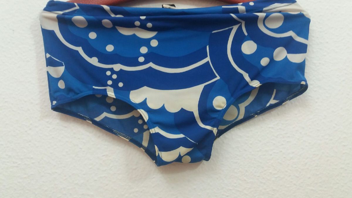 Antiga Sunga Anos 50/60- Padronagem Ondas do Mar - Vintage | Moda Praia ...