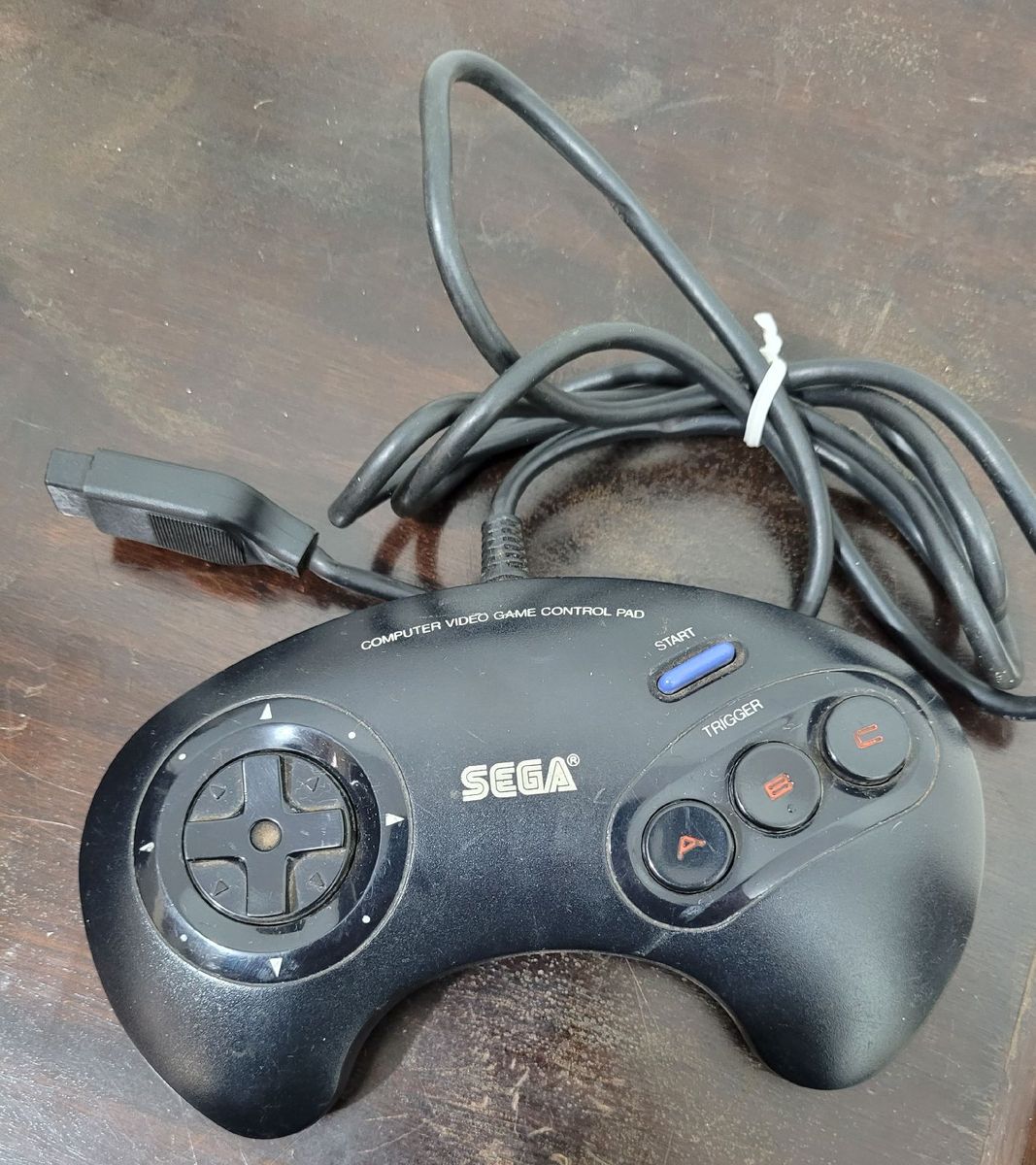 Antigo Controle de Mega Drive | Acessório p/ Videogame Sega Usado ...