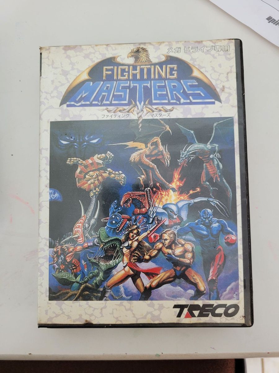 Antigo Jogo de Mega Drive Fighting Masters Japonês Na Caixa Funcionando ...