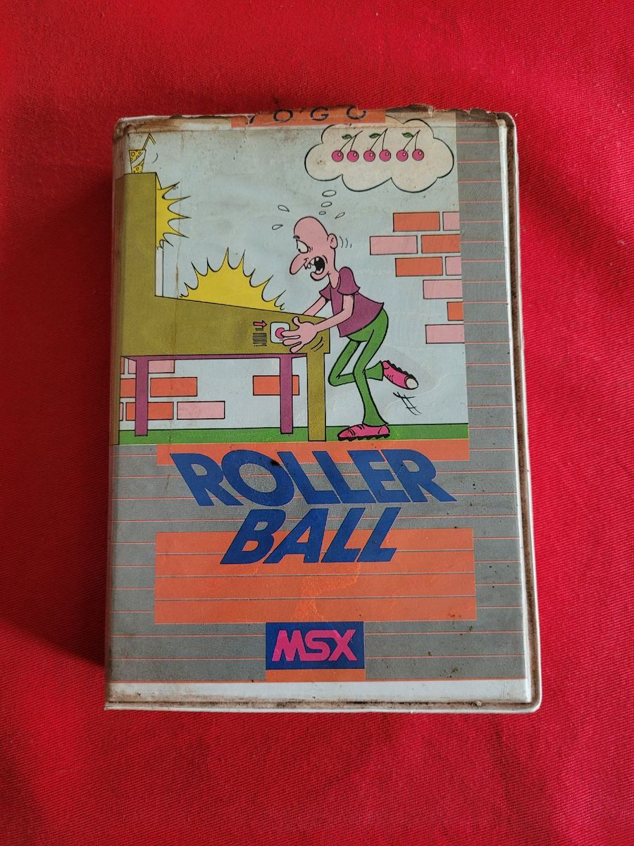Antigo Jogo Roller Ball para Msx Na Caixa | Jogo de Videogame Msx Usado ...