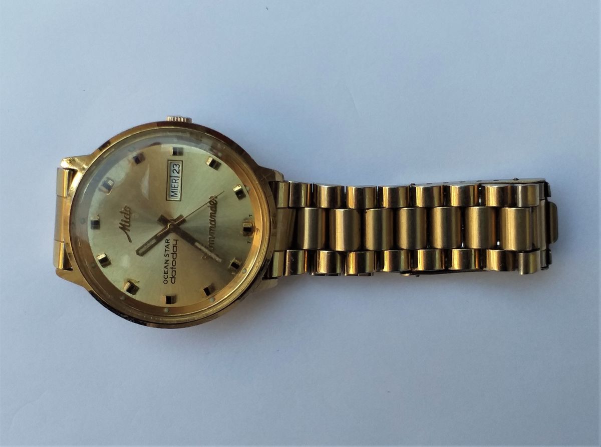Antigo Relogio Mido Ocean Star Commander | Relógio Masculino Mido Usado ...