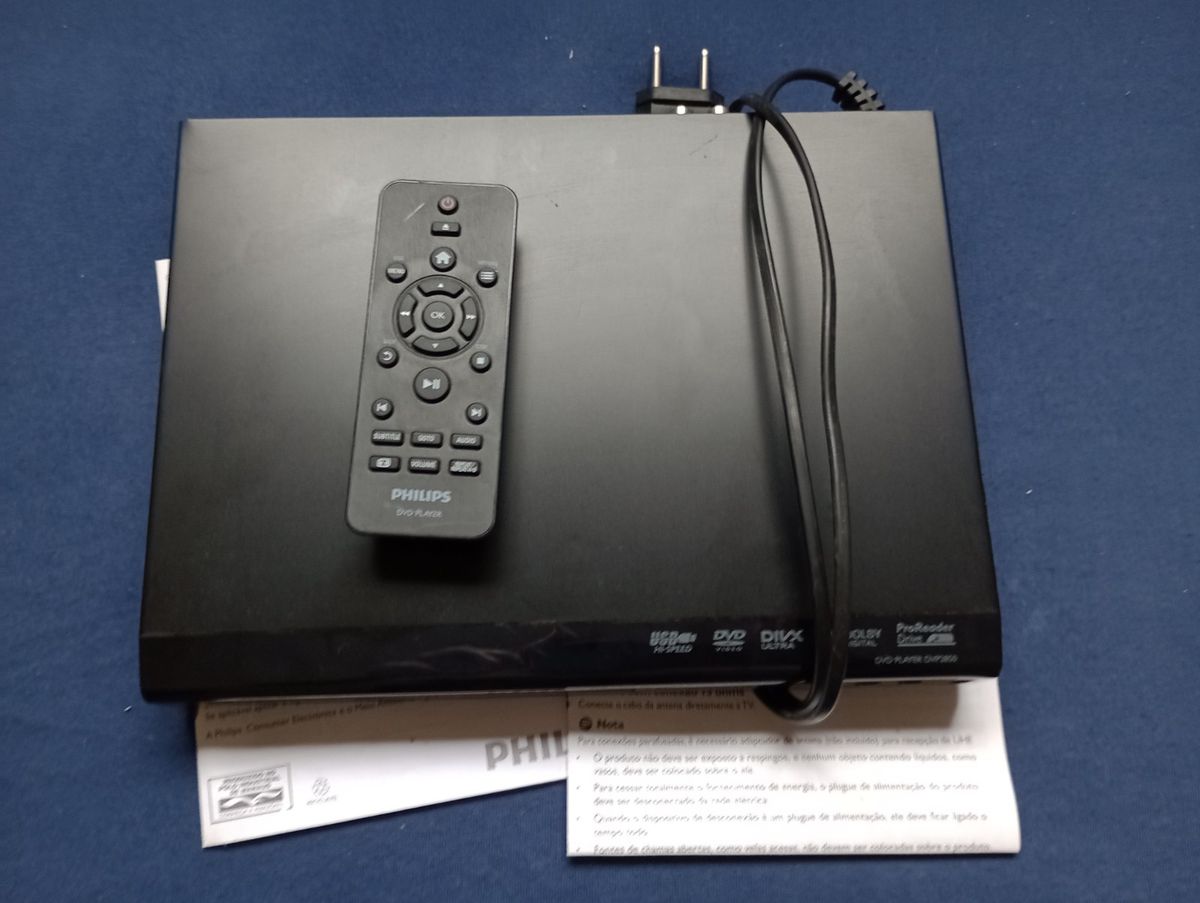 Aparelho de Dvd Phillips com Controle Remoto Tem Manual de Instruções ...