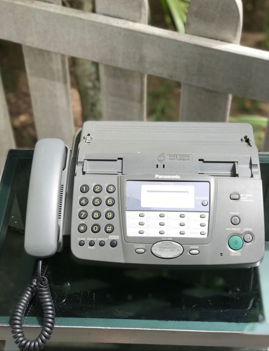 Aparelho de Fax Panasonic/ Kx-ft902 | Móvel de Antiquário Panasonic Modelo Kx Ft902 Usado ...