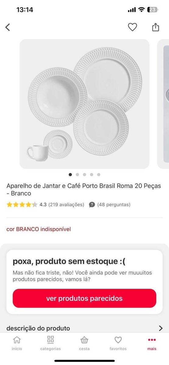 Aparelho de Jantar Porto Brasil Roma | Móvel de Cozinha Porto Brasil ...