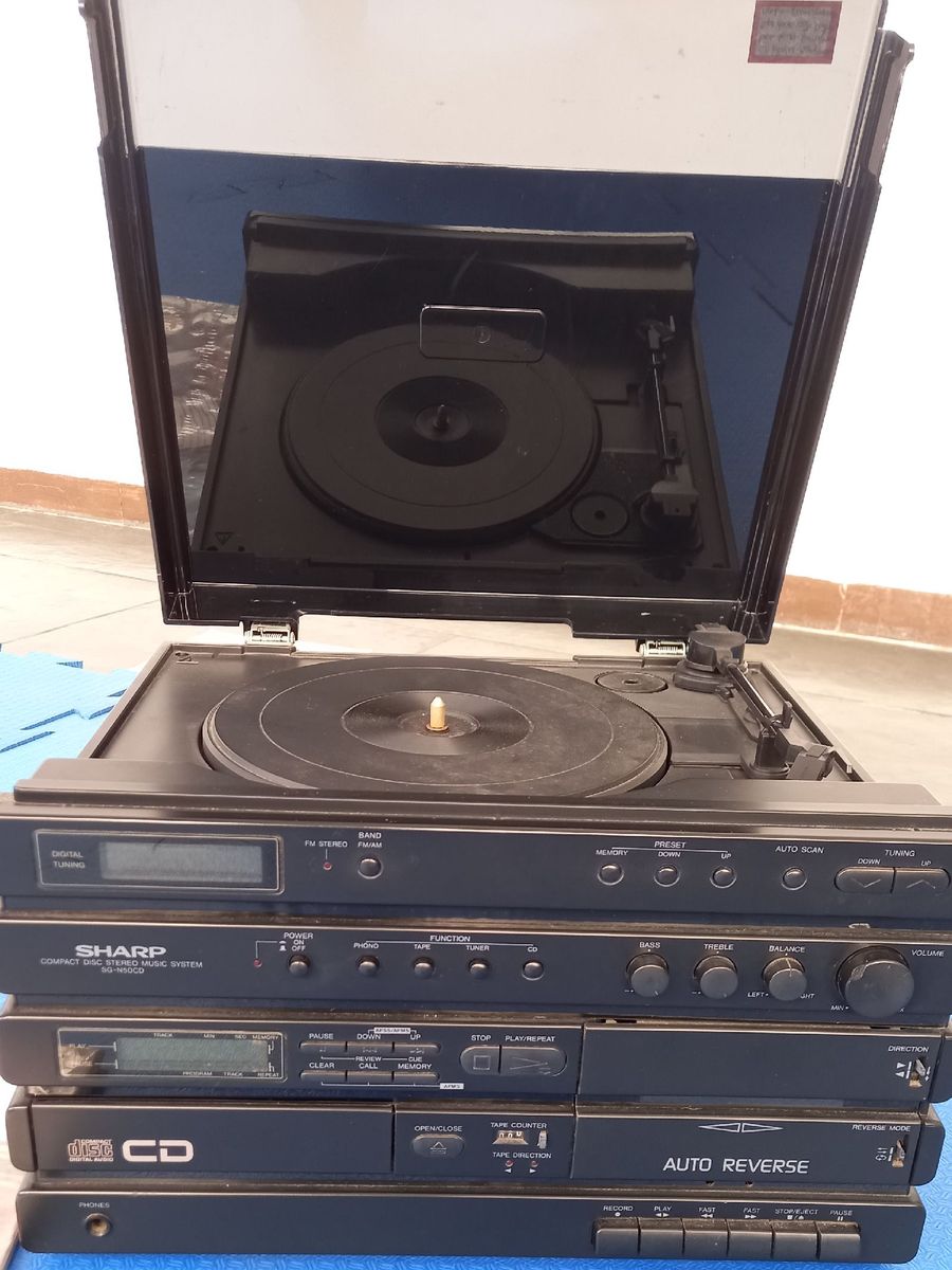 Aparelho de Som 3 em 1 Sharp Sg-n50cd | Item de Música Sharp Usado ...