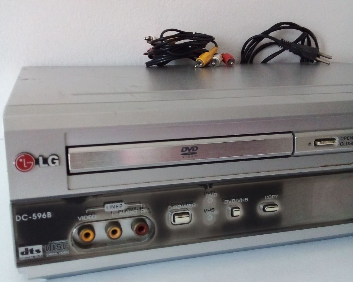 Aparelho Dvd + Vhs Dc-596b Lg Completo Antigo | Produto Vintage e Retro ...