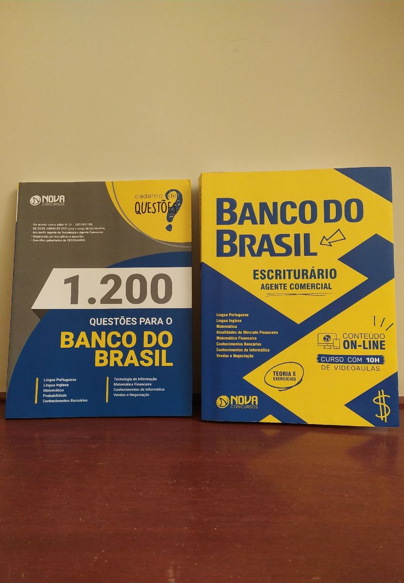 Apostila Banco do Brasil 2021 - Escriturário - Agente Comercial + Caderno de Questões!! | Livro ...