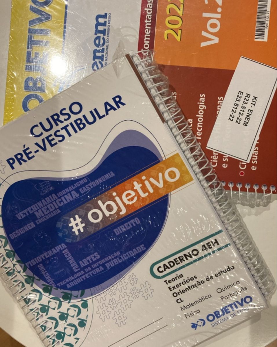 Apostila Pré-vestibular Objetivo | Item Infantil Objetivo Nunca Usado ...