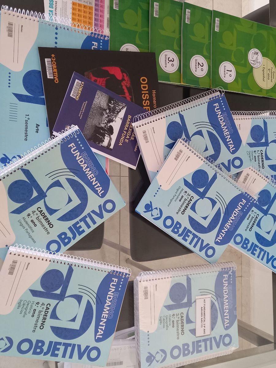 Apostilas 9 Ano Completa Objetivo | Item de Papelaria Objetivo Nunca ...