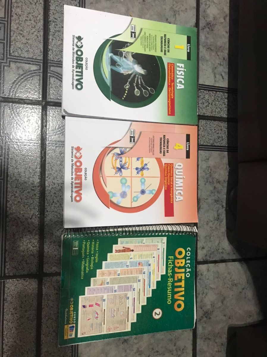 Apostilas Objetivo para Vestibular | Livro Objetivo Usado 66513267 | enjoei