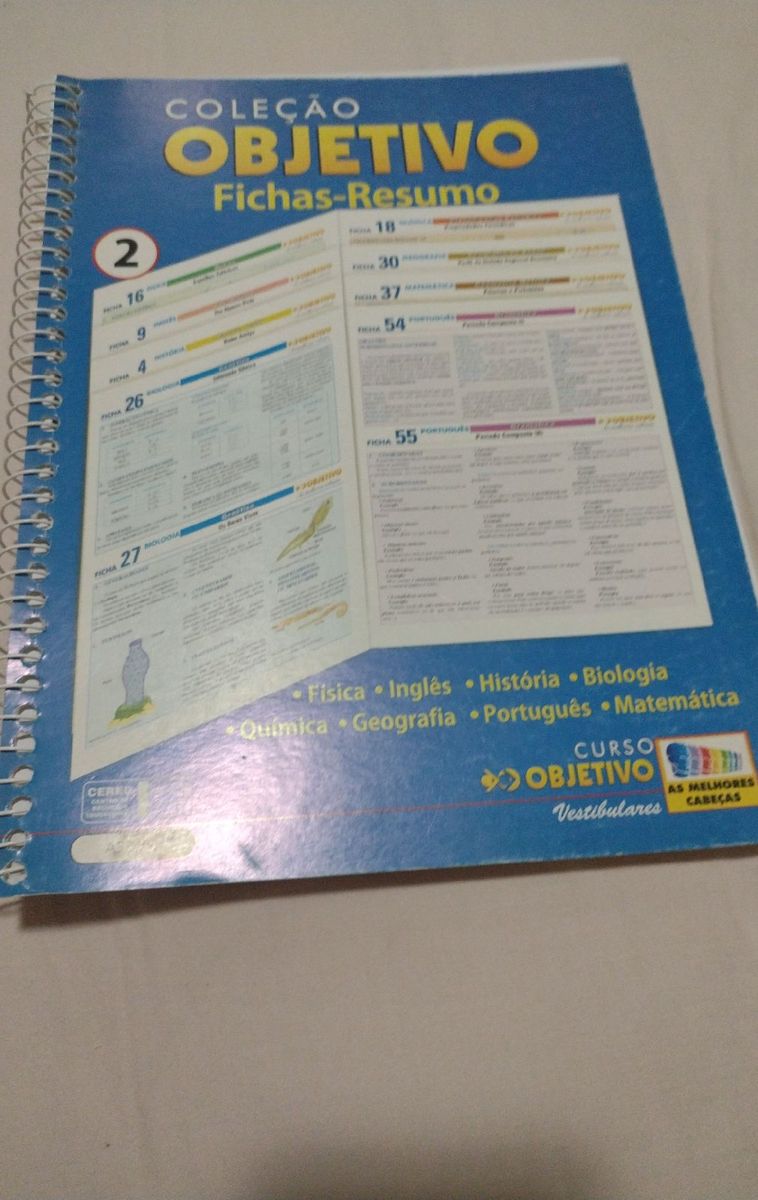 Apostilas Vestibular Objetivo | Livro Objetivo Usado 105883795 | enjoei