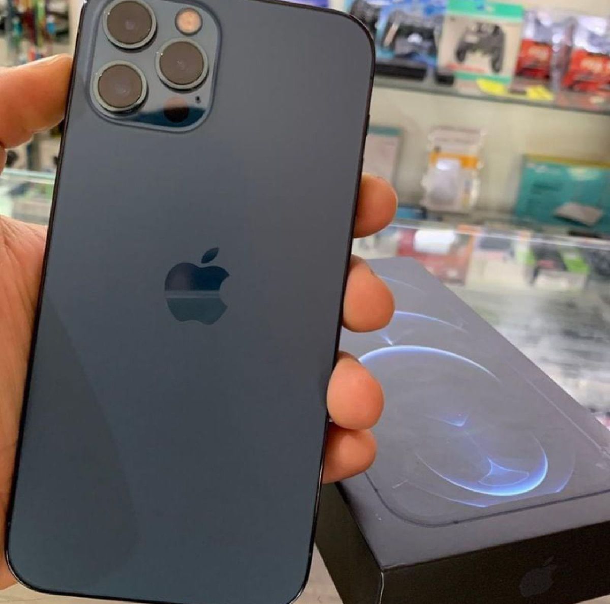 Apple Iphone 12 Pró Max Azul | Iphone Apple Nunca Usado 77764266 | enjoei