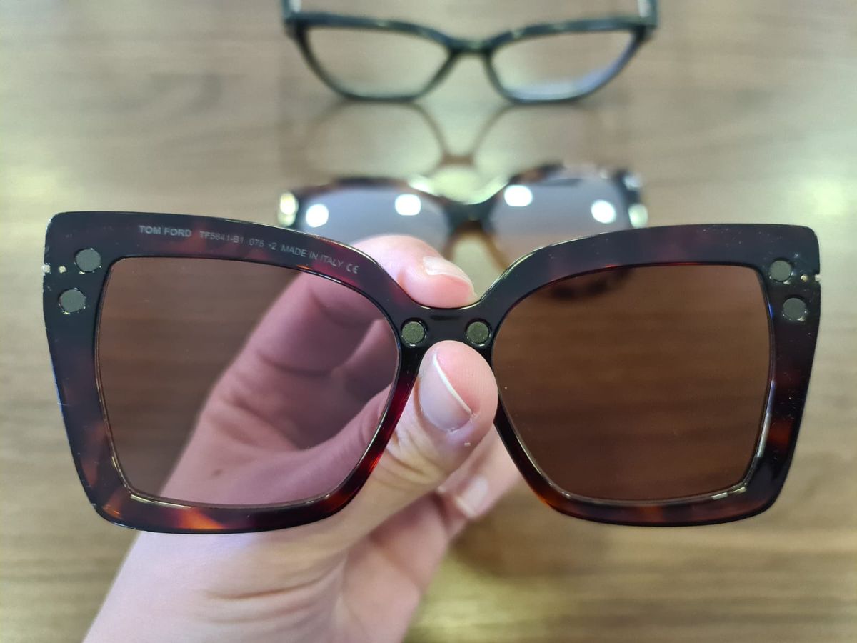 Armação Óculos de Grau Tom Ford C/ Clip-on Tf5641-b Original. | Óculos ...