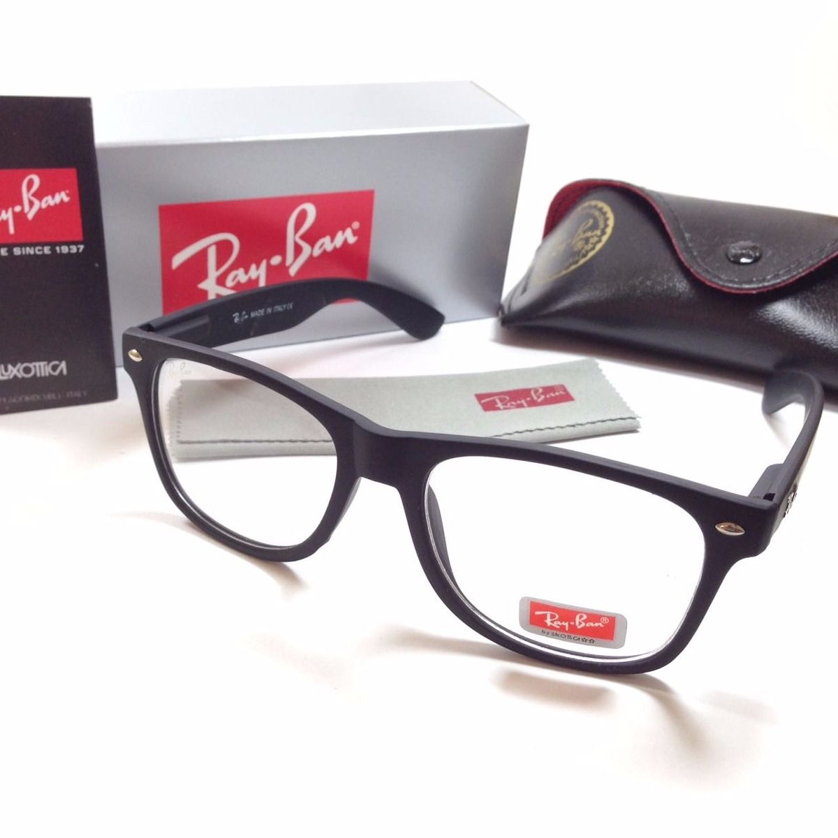 Armação Ray Ban Justin Wayfarer Preto / Envio 24 Hs | Óculos Feminino ...