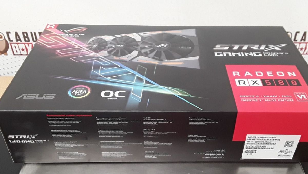 Asus Rog Strix Amd Radeon Rx 580 8gb Gddr5 Gpu Gaming Oc Edition ...