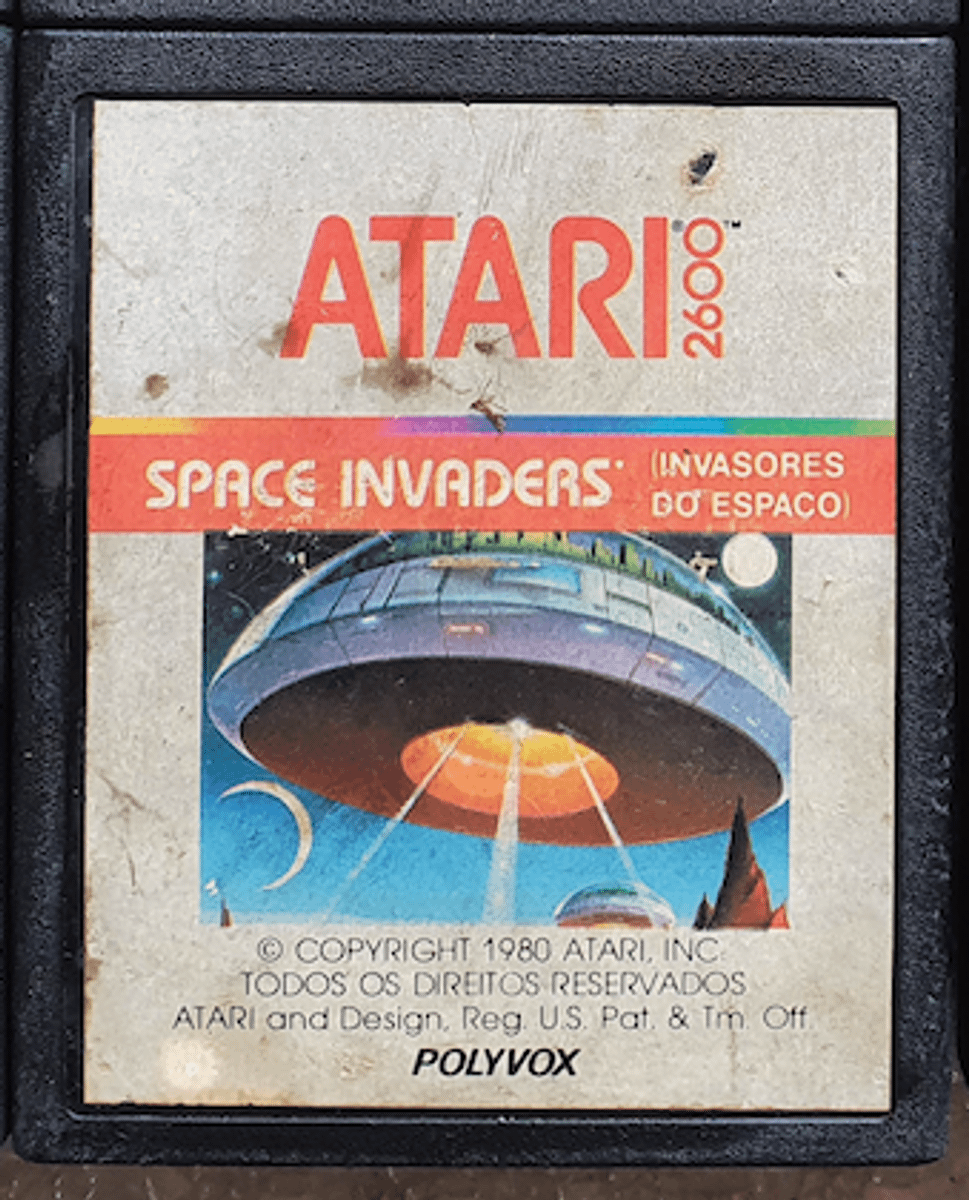 Atari - Space Invaders - 1980 | Produto Vintage e Retro Atari Usado ...