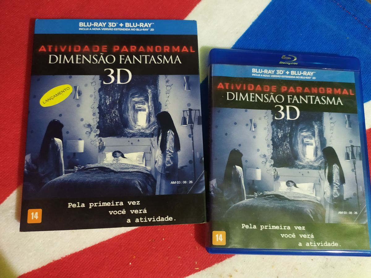 Atividade Paranormal 5 Dimensão Fantasma 2d e 3d 2 Discos Enluvado ...