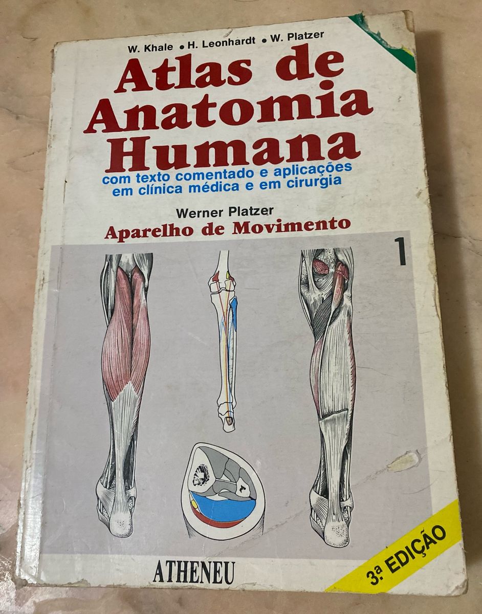 Atlas de Anatomia Humana Terceira Edição Werner Platzer | Livro Atheneu ...