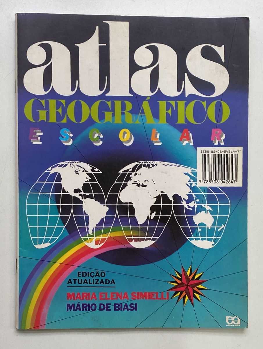 Atlas Geográfico Escolar - Maria Elena Simielli | Livro Usado 86728692 ...