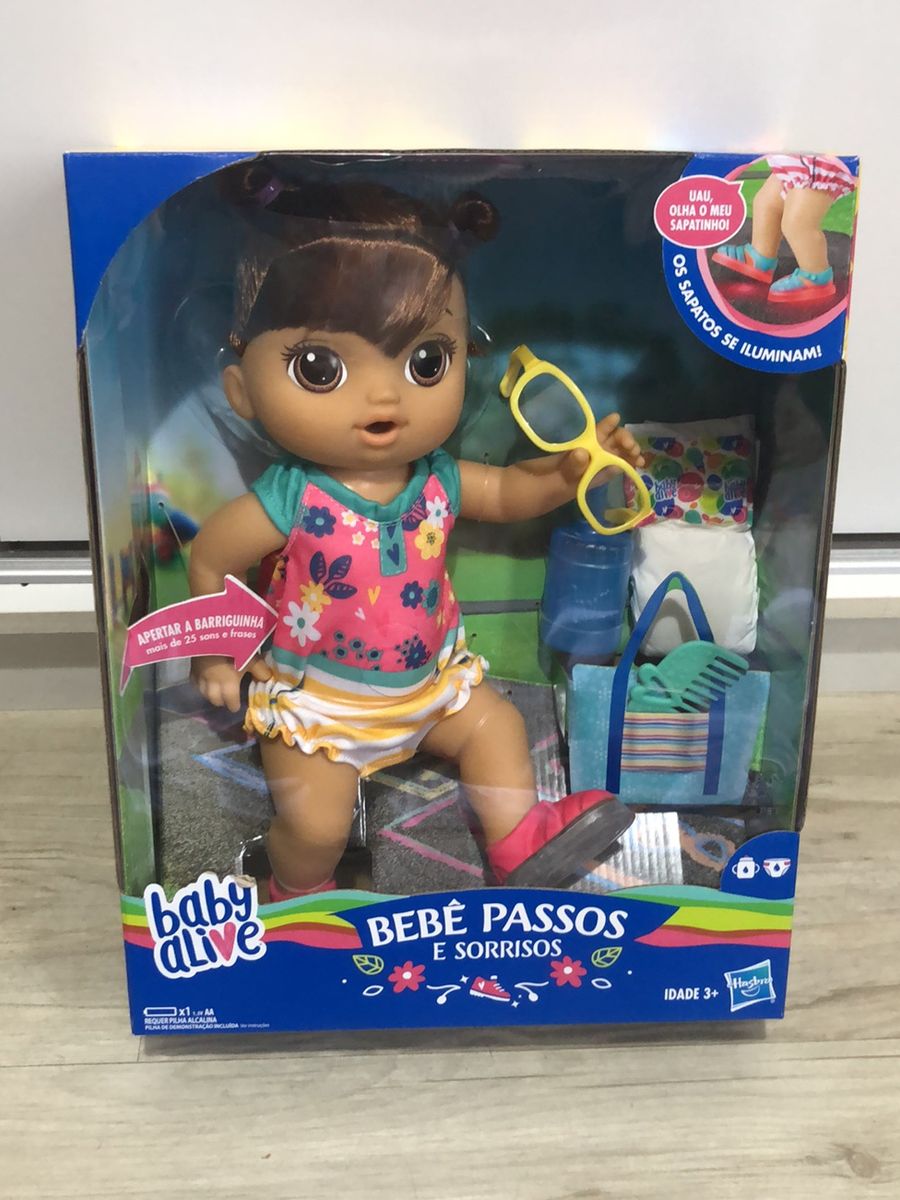 Baby Alive Bebê Passos e Sorrisos - Original - Na Caixa | Brinquedo ...