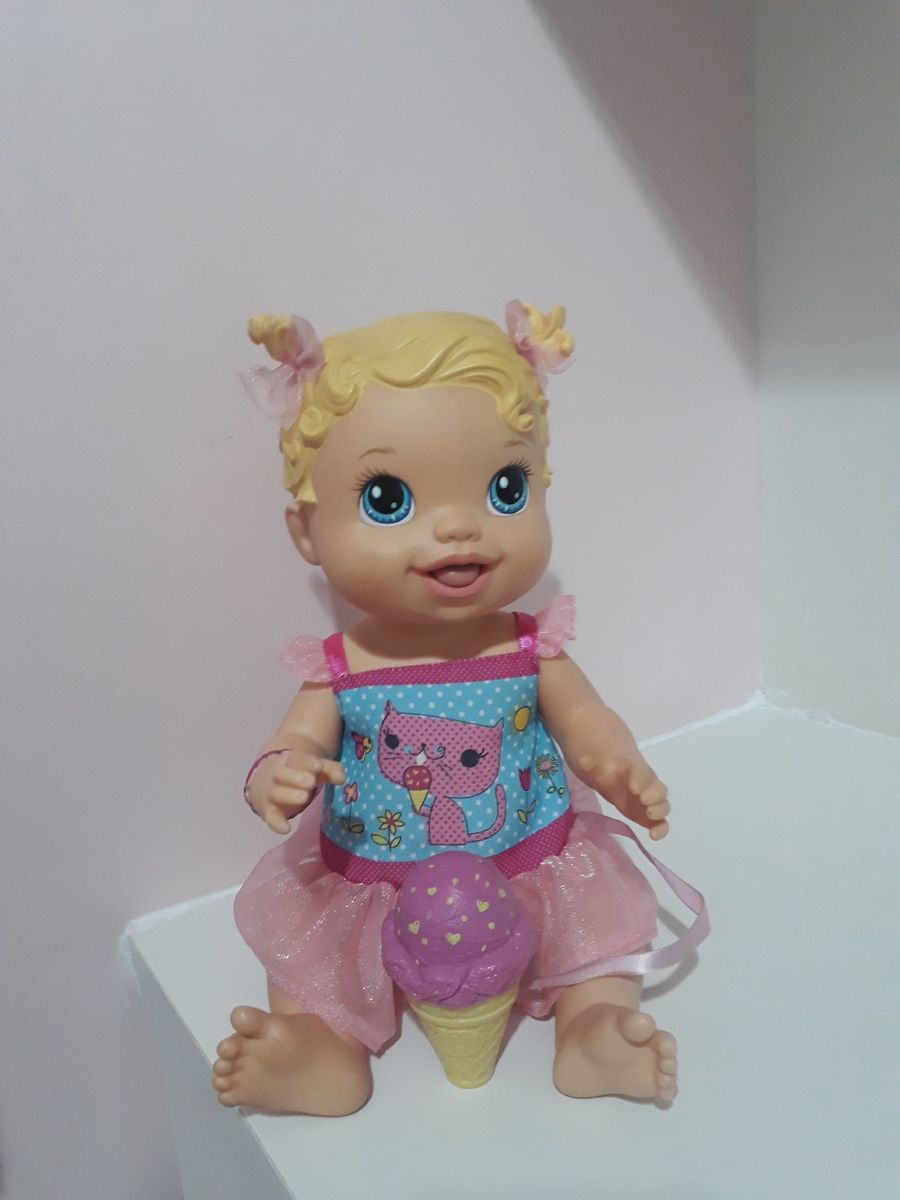 Baby Alive Sorvetinho Original Ela Estica a Língua para Lamber O ...
