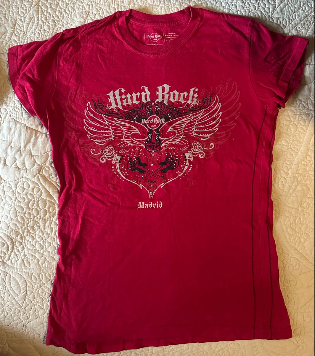 Baby Look Hard Rock | Blusa Feminina Hard Rock Usado 127956361 | enjoei