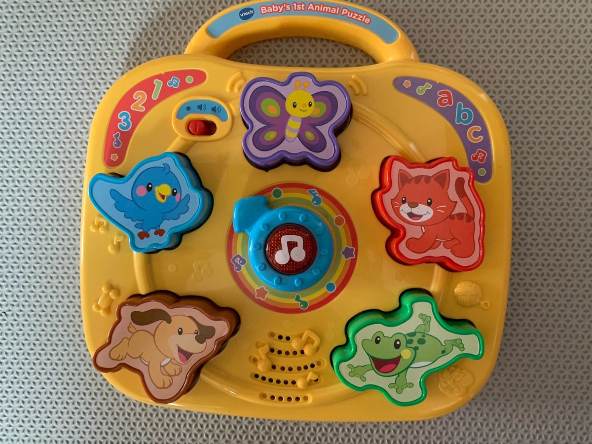 Babys First Animal Puzzle Vtech | Brinquedo para Bebês Vtech Usado ...