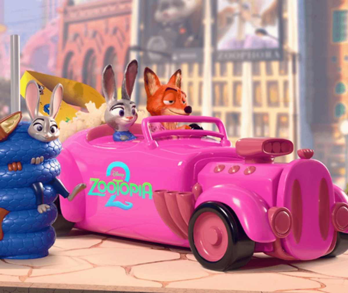 Balde Carro Zootopia 2 Animação Disney - Judy e Nick - Colecionável ...