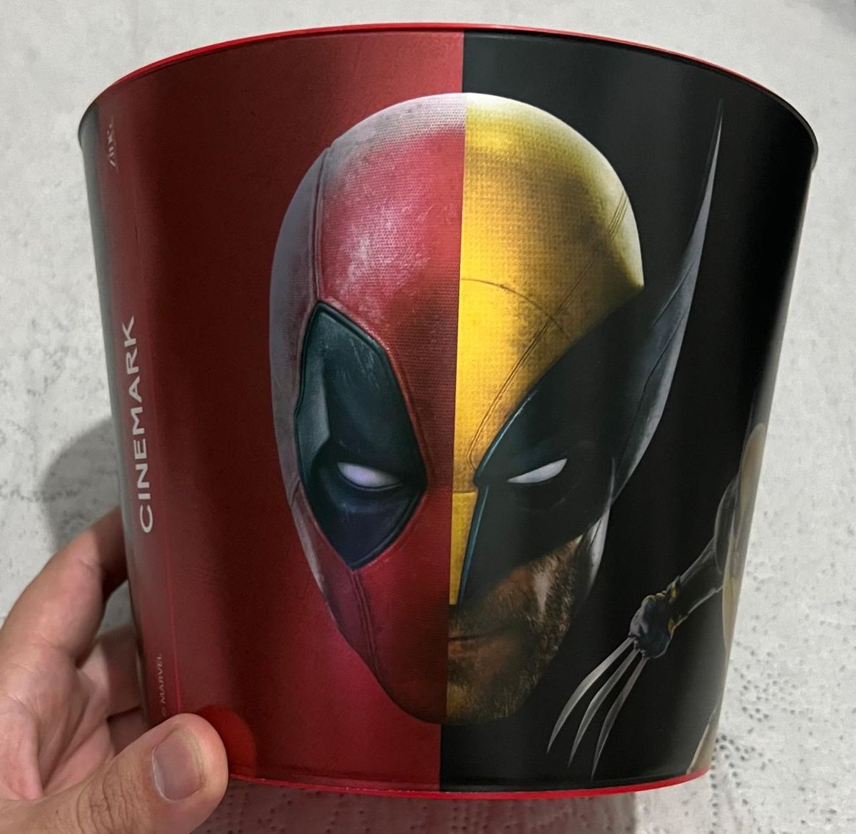 Balde de Pipoca Cinemark Deadpool & Wolverine | Item de Decoração ...