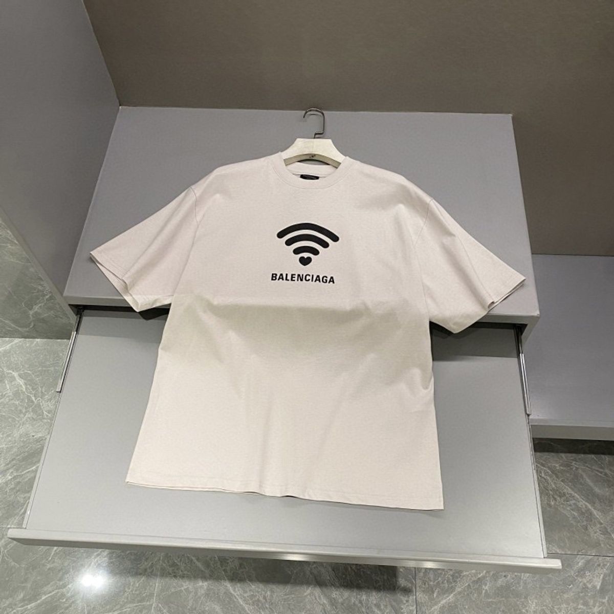 Balenciaga Wifi Love Logo Tee T Shirt Lo_ve Wi Fi Camisa Camiseta ...